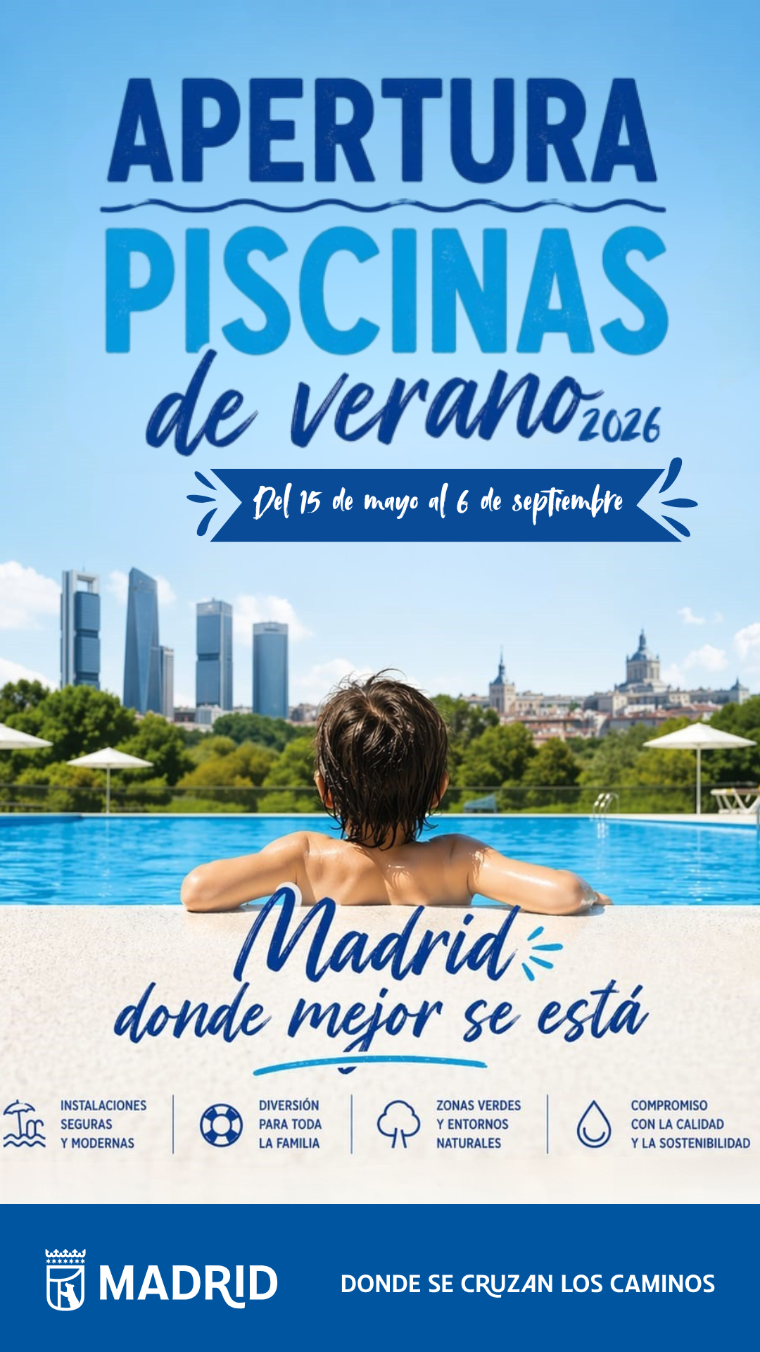 Verano 2026 - Piscinas de verano 2026 - Ayuntamiento de Madrid