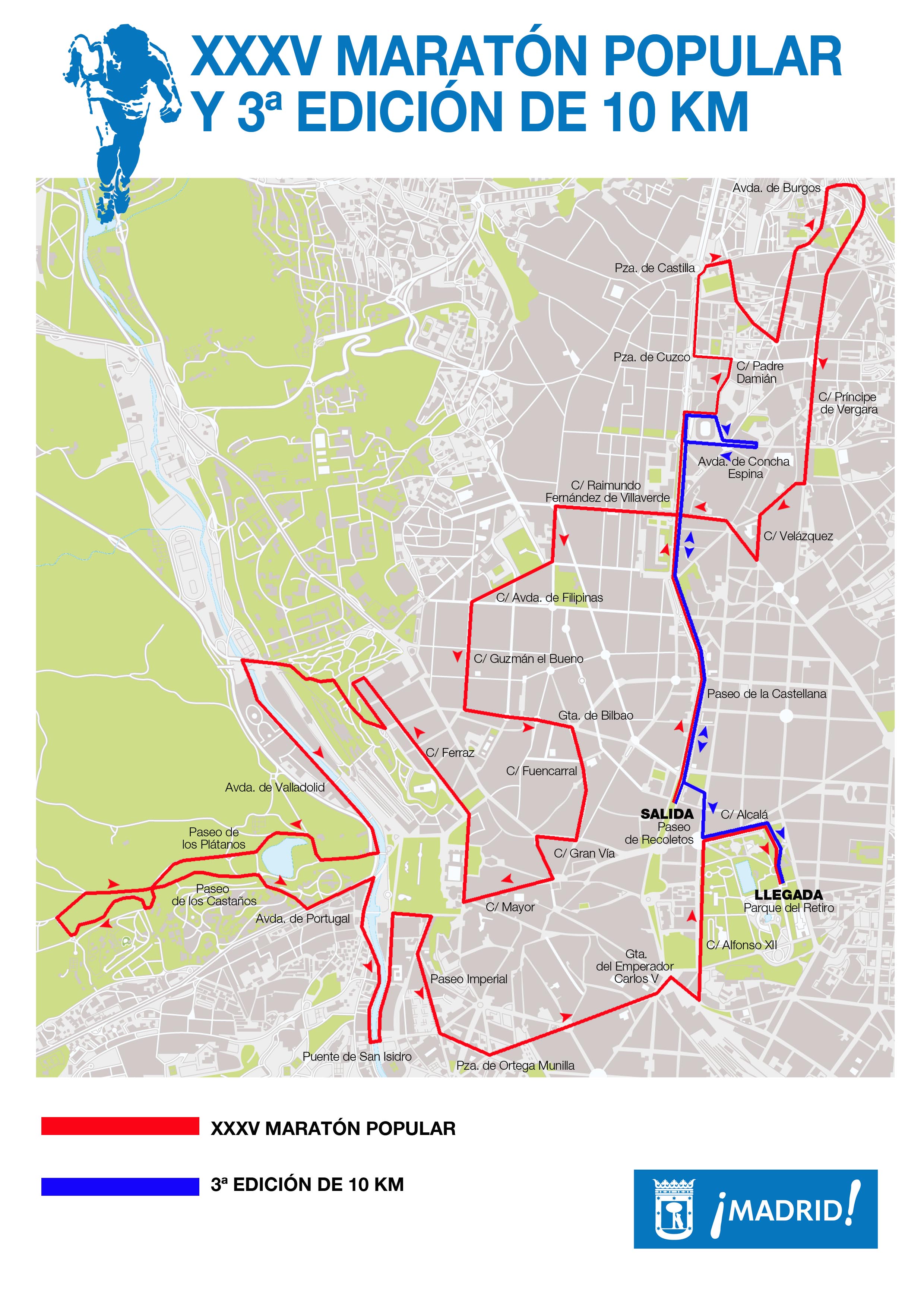 Dispositivo de circulación para el XXXV Maratón Popular de Madrid ...