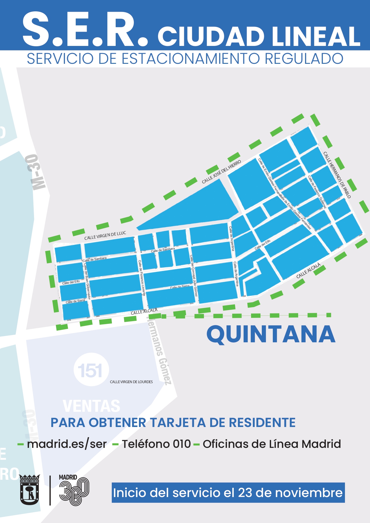 Mañana se activa la ampliación del SER en los distritos de Ciudad ...